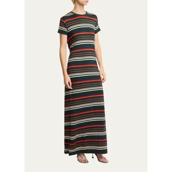 Proenza Schouler White Label Noelle Striped Stretch Cotton Dress
