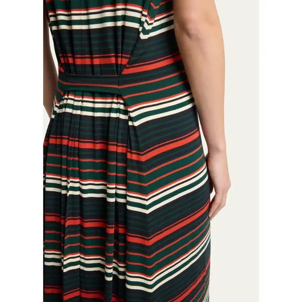 Proenza Schouler White Label Noelle Striped Stretch Cotton Dress