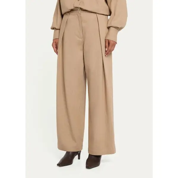 Brunello Cucinelli Sparkle Twill Wide-leg Pants