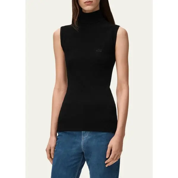 Loewe Turtleneck Sleeveless Knit Sweater