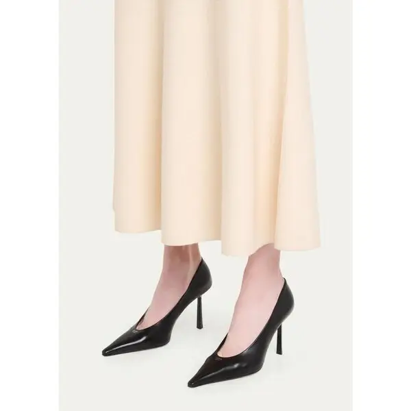 Prada 90mm Leather Pointed-toe Pumps