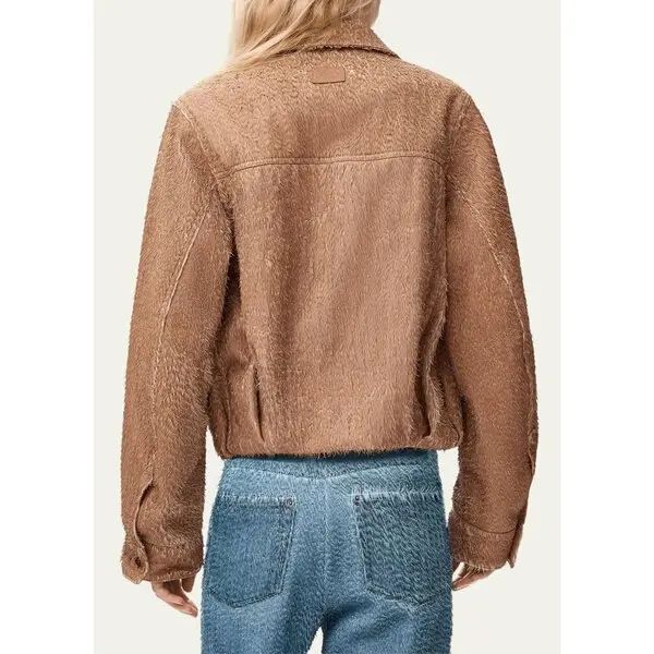 Loewe Fringed Leather Balloon Jacket