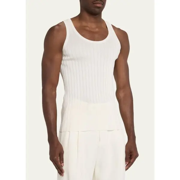 Amiri Ma Hardware Ribbed Tank Top