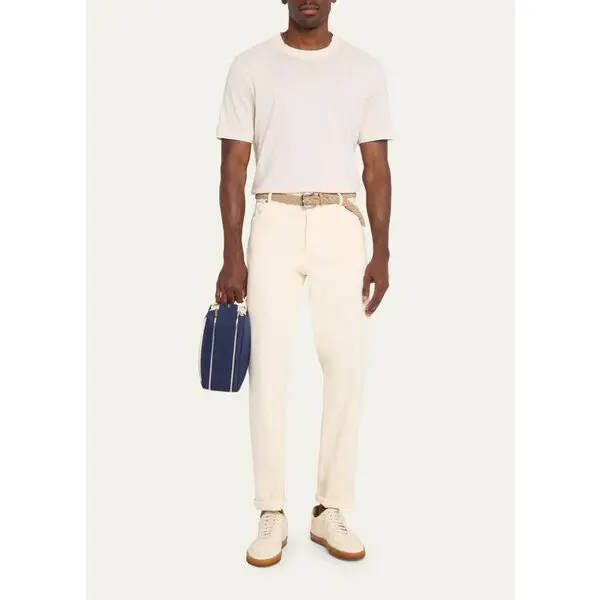 Brunello Cucinelli Leather Double-zip Toiletry Bag