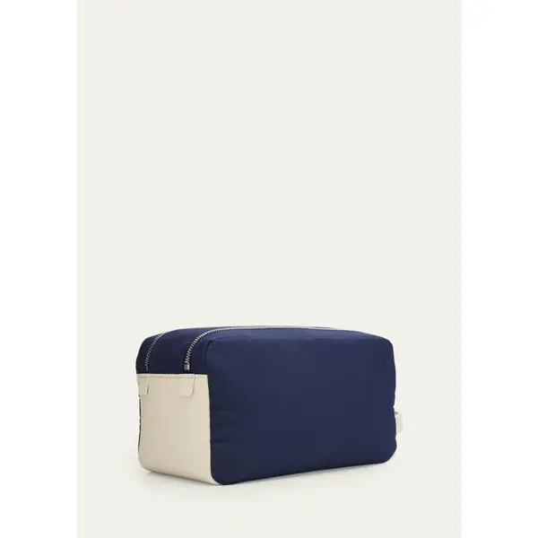 Brunello Cucinelli Leather Double-zip Toiletry Bag
