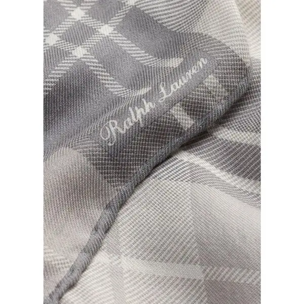 Ralph Lauren Purple Label Plaid-print Cashmere-silk Neckerchief