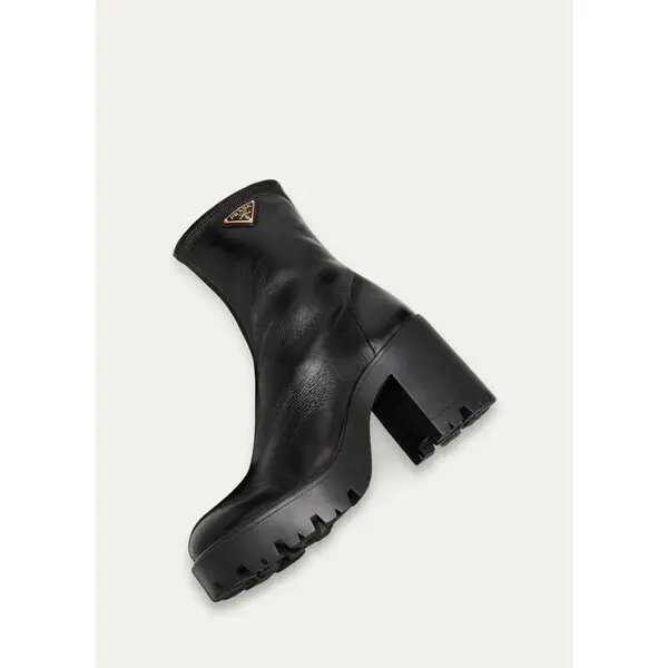 Prada 85mm Nappa Leather Ankle Boots