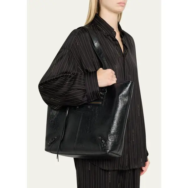 Balenciaga Le City Cabas Tote Bag In Arena Lambskin