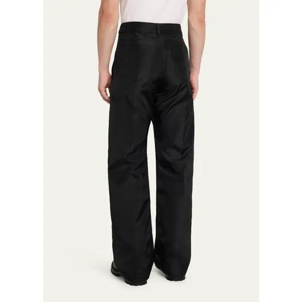 Rick Owens Megastrapped Geth Nylon Canvas Wide-leg Jeans