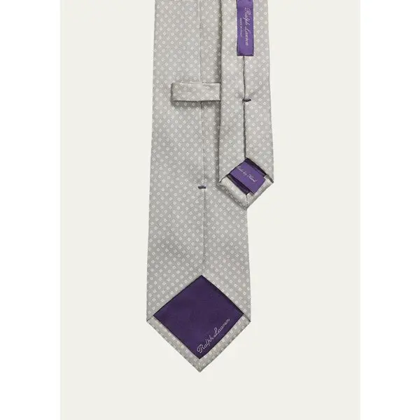 Ralph Lauren Purple Label Diamond-patterned Silk Tie