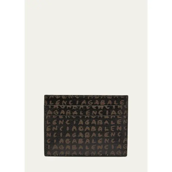 Balenciaga Snob Allover Logo Card Holder