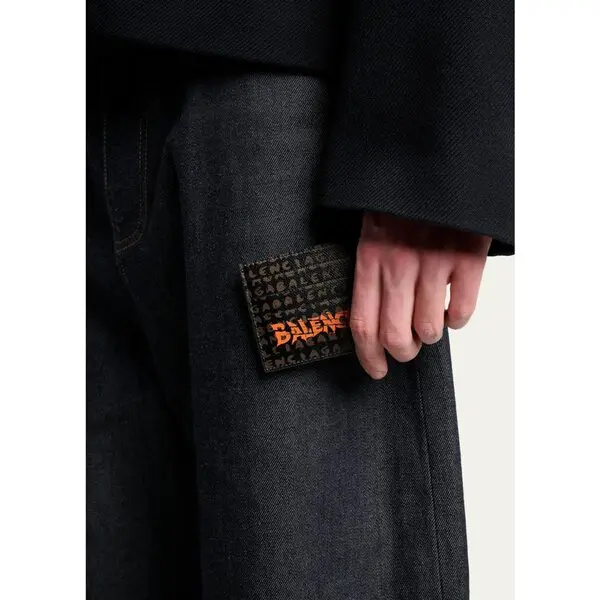 Balenciaga Snob Allover Logo Card Holder