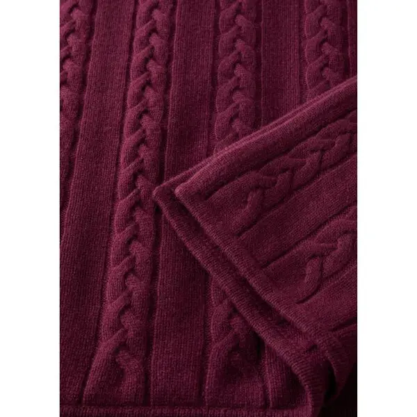 Tse Cashmere Cashmere Cable-knit Throw Blanket