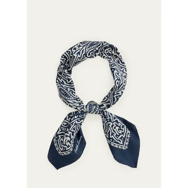 Ralph Lauren Purple Label Print Silk Neckerchief