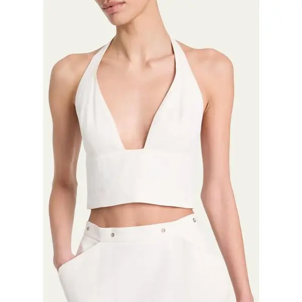 TWP On Again Off Again Halter Midi Dress