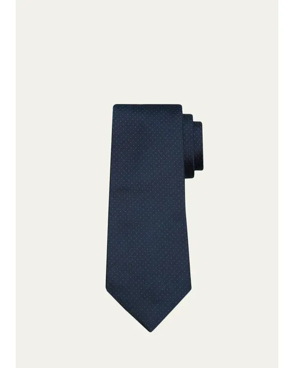 Ralph Lauren Purple Label Pin Dot Silk Tie