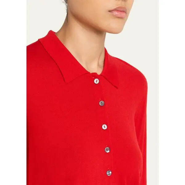 RÙADH Dea Slim-fit Wool Knit Polo