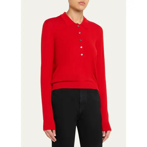 RÙADH Dea Slim-fit Wool Knit Polo