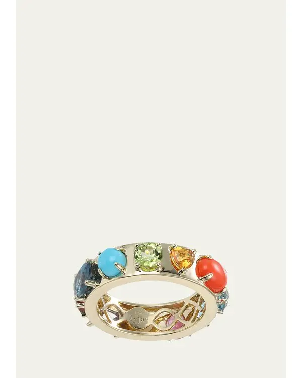 TYPE JEWELRY Leggo Spin -stone 2 Ring - Multi