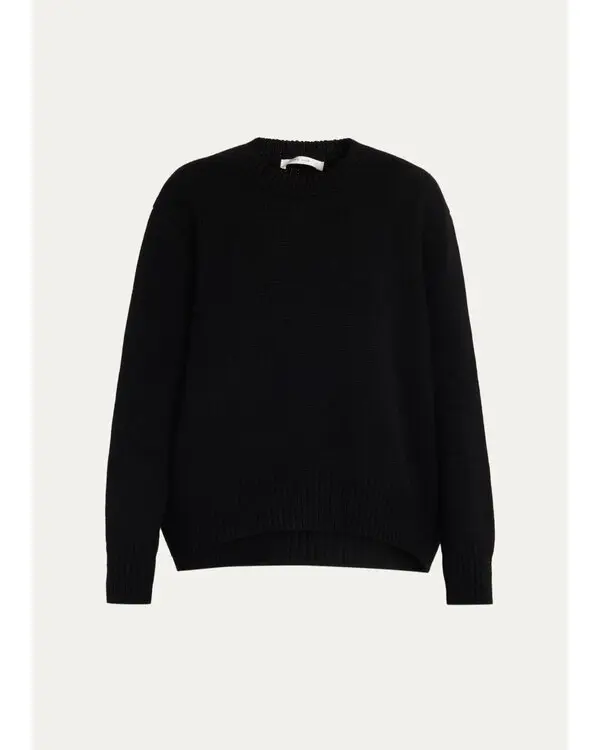 THE ROW Parth Cashmere Oversized Crewneck Sweater