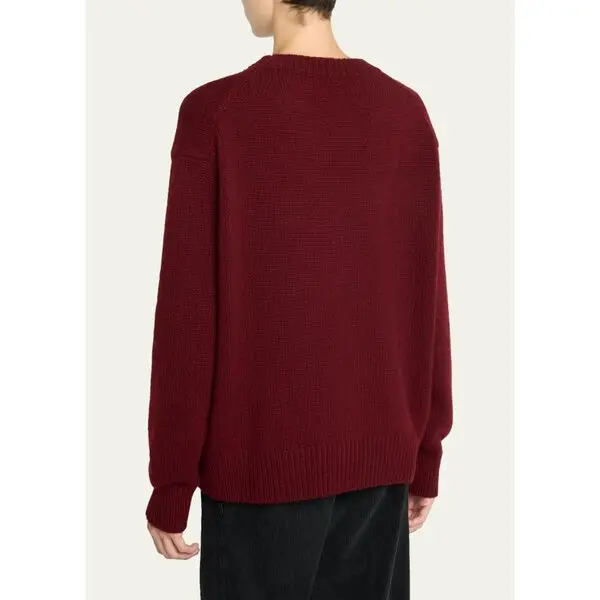 THE ROW Parth Cashmere Oversized Crewneck Sweater