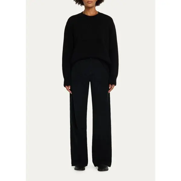 THE ROW Parth Cashmere Oversized Crewneck Sweater