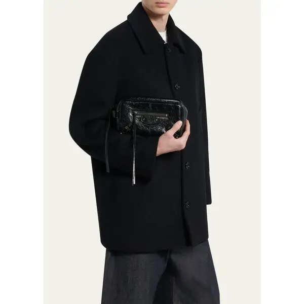 Balenciaga Le City Leather Toiletry Bag