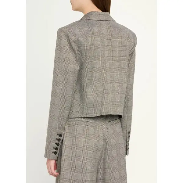 L'Agence Lila Plaid Boxy Blazer