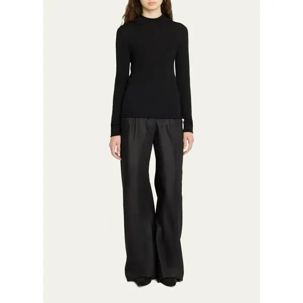 THE ROW Phaed Cashmere Mock-neck Sweater