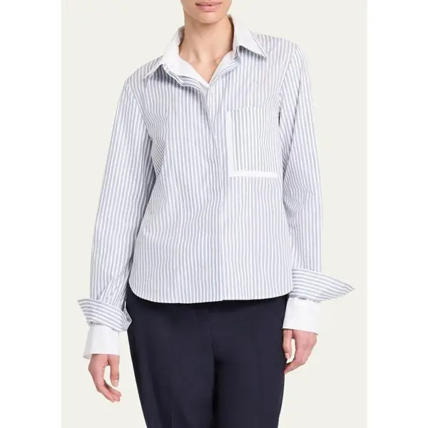 TWP Double Layer Boyfriend Shirt