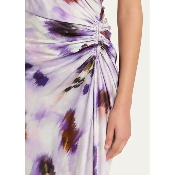 A.L.C. Poppy One-shoulder Satin Midi Dress