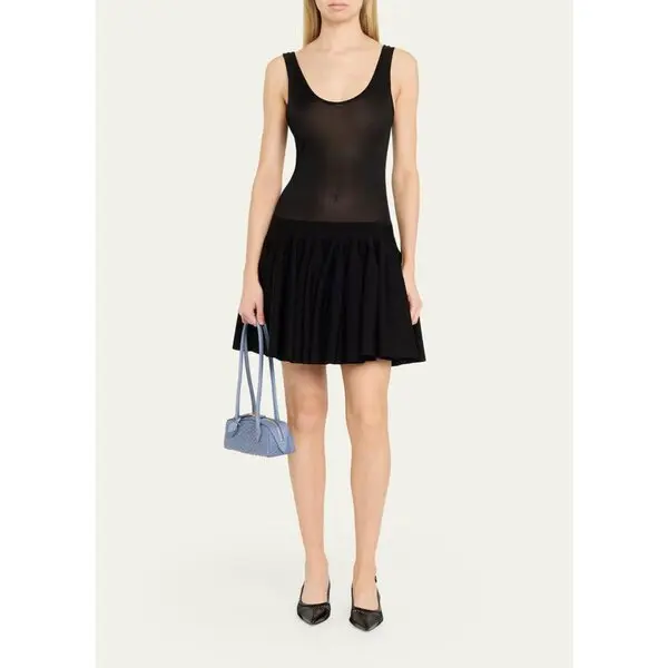 Alaïa Le Teckel Small Snakeskin Shoulder Bag - Blue