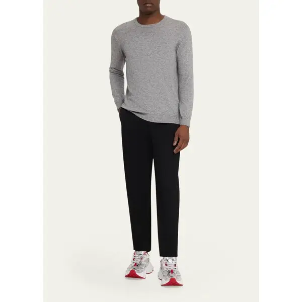CHRISTIAN LOUBOUTIN So Flo Mesh & Metallic Leather Runner Sneakers