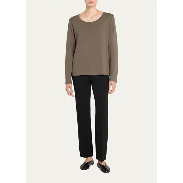 THE ROW Cyril Wool Slim-leg Pants