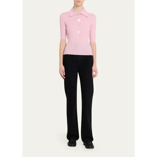 NACKIYE Sugarman Short Sleeve Knit Polo