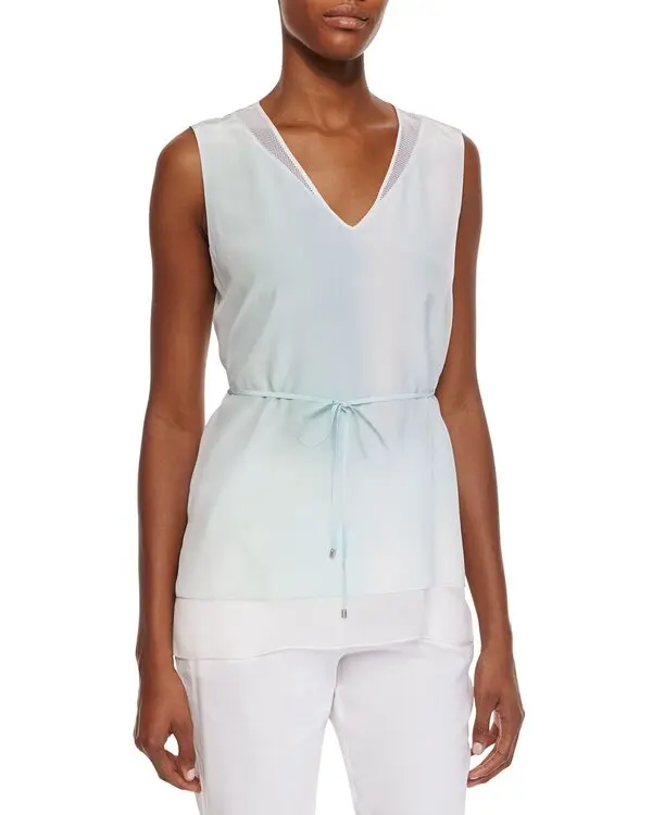 L'Agence Kimber Leopard Silk Lace Cami