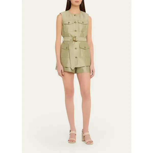 Zimmermann Luna Wool Silk Utility Vest