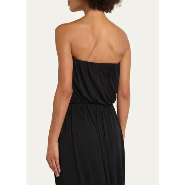 Cinq À Sept Calden Draped Strapless Top - Black