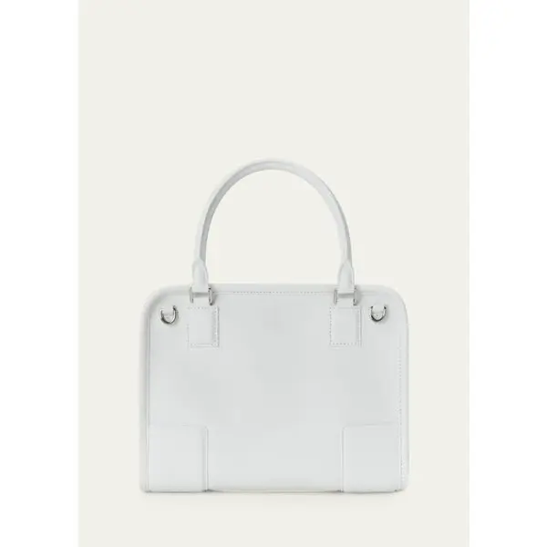 Loewe Amazona 180 Small Leather Top-handle Bag - Dark Chestnut
