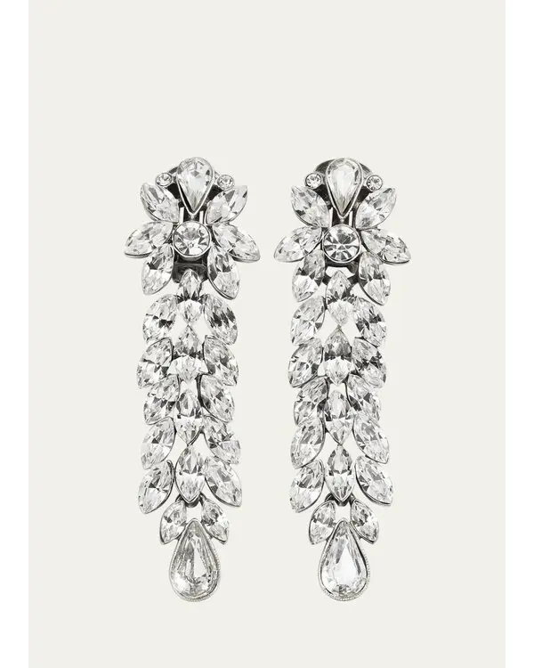 BEN-AMUN Large Crystal Drop Earrings