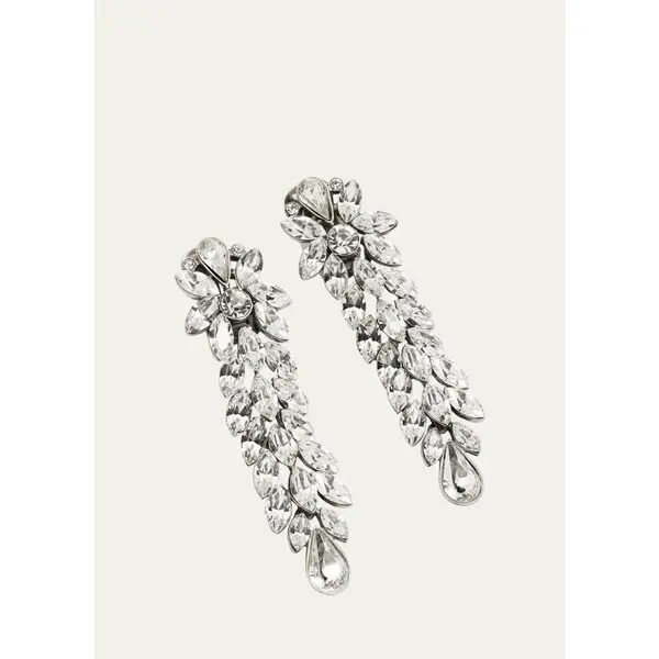 BEN-AMUN Large Crystal Drop Earrings