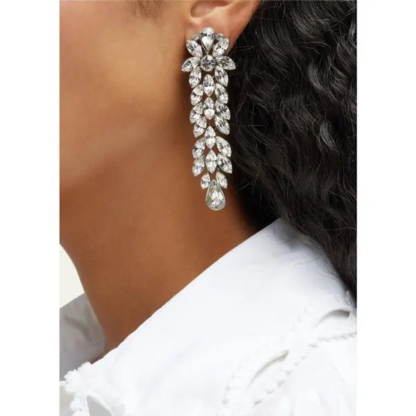 BEN-AMUN Large Crystal Drop Earrings