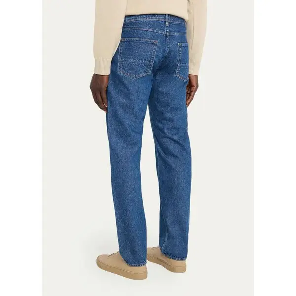 Stone Island Medium-blue Denim Straight-leg Jeans
