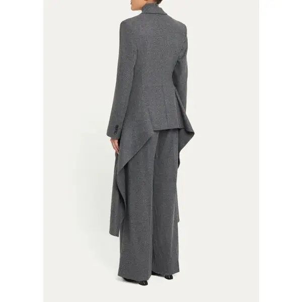 Michael Kors Draped Single-button Wool Blazer