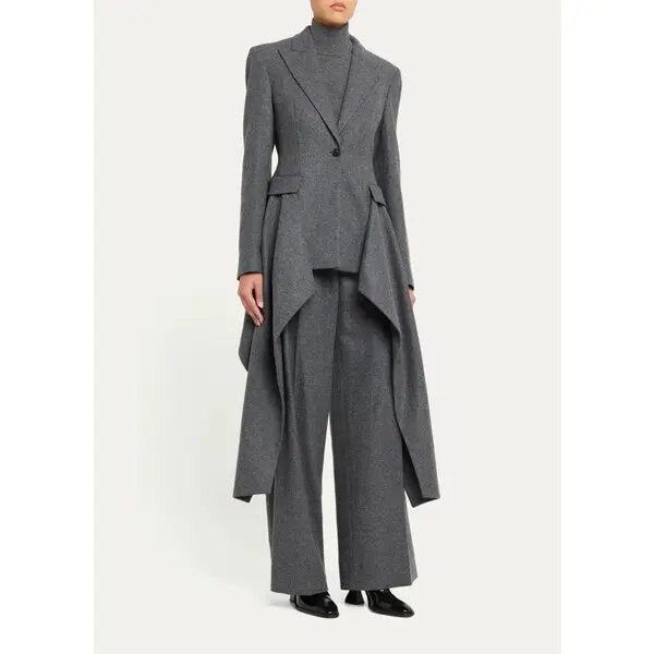 Michael Kors Draped Single-button Wool Blazer