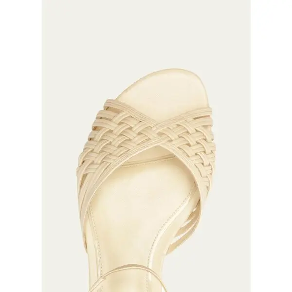 ALEXANDRE BIRMAN Lilian Leather Flat Sandals