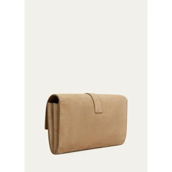 TOM FORD Suede Hanging T Crossbody Wallet - Amphora