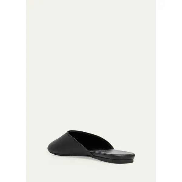 JUDE Date Leather Peep-toe Flats