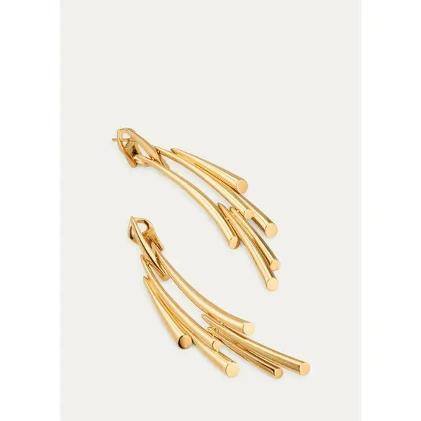 TABAYER 18k Yellow Sheaf Drop Earrings