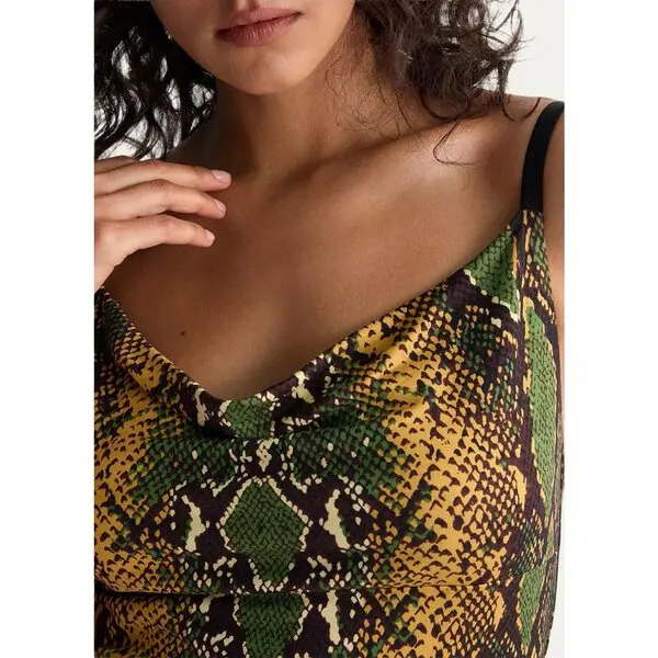 Diane Von Furstenberg Claudia Snakeskin-print Midi Slip Dress